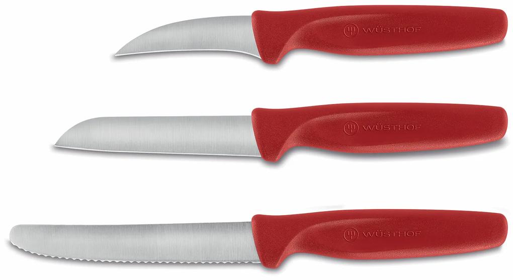 Wüsthof Sada nožů na zeleninu červených - dárkové balení 1065370101