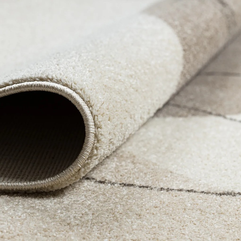 Kusový koberec Fusion 8299 cream/beige, 140x190, biela, kancelária, Dywany Łuszczów