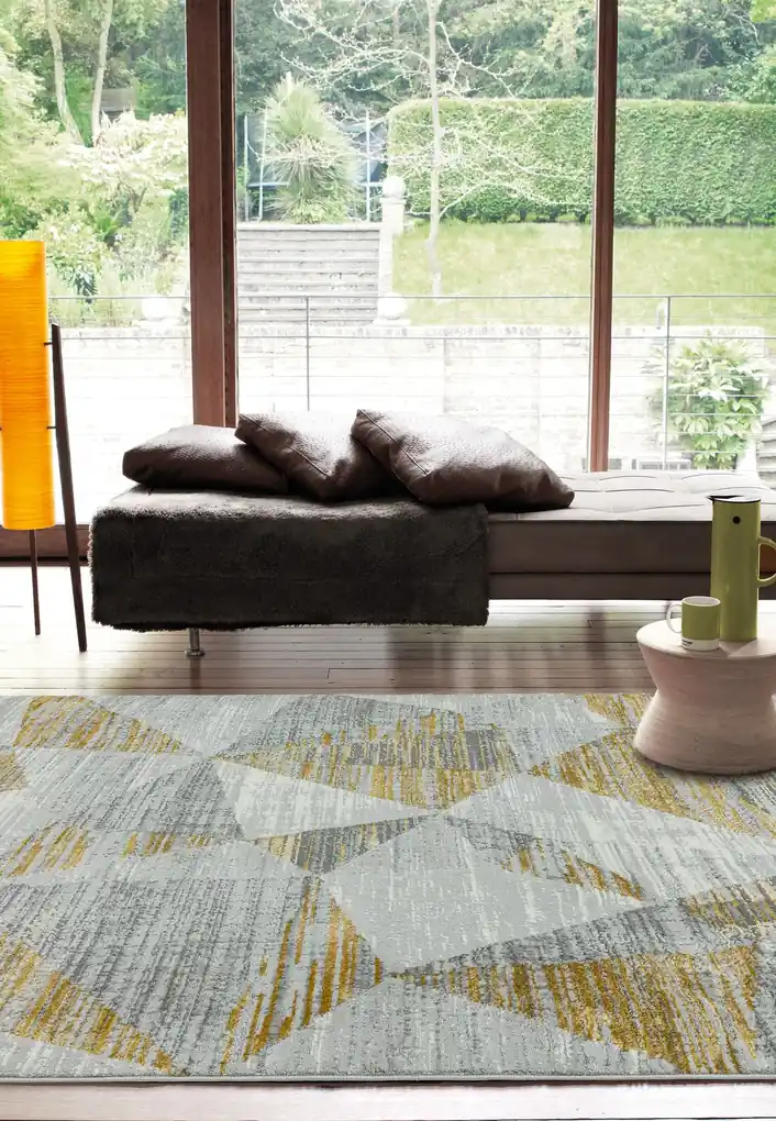 Žlutý koberec Volter Block Yellow Rozměry: 120x170 cm | BIANO