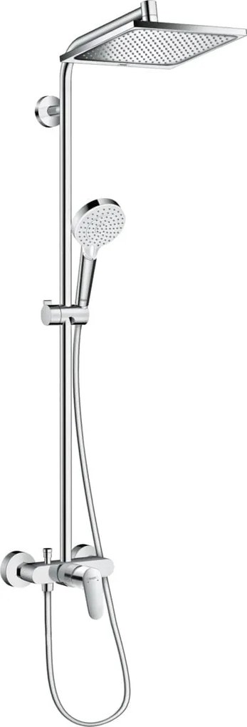 Sprchový systém Hansgrohe Crometta E na stěnu s pákovou baterií chrom 27284000