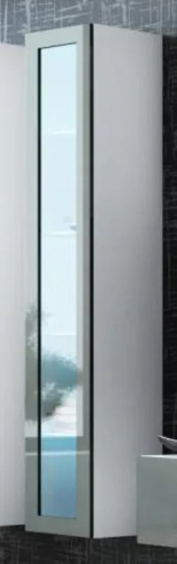 Cama Vitrína VIGO vysoká, prosklené dveře - bílá/šedá