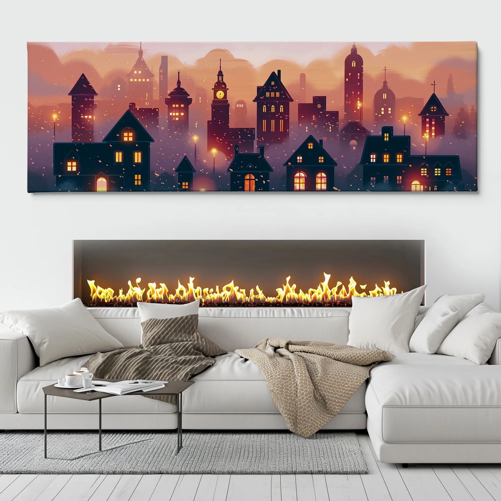 Obraz na plátně - Když v Coventry chumelí FeelHappy.cz Velikost obrazu (šířka x výška): 150 x 50 cm