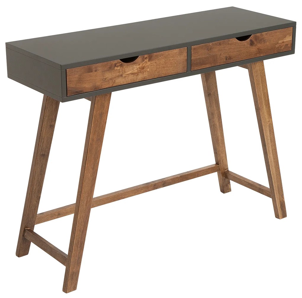 Masivní konzolový stolek Scandus, přírodní/šedá
