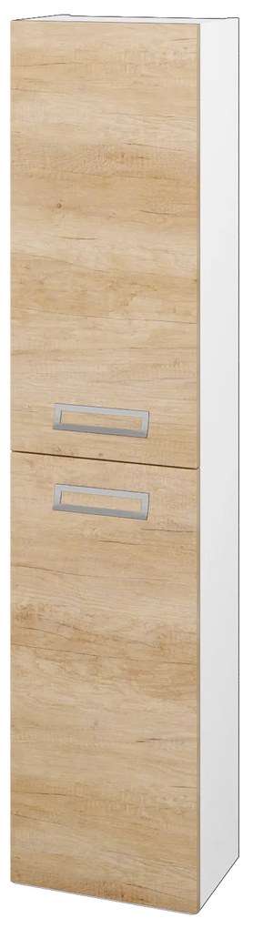 Dřevojas Skříň vysoká DOOR SV1D2 35 Varianta: N01 Bílá lesk / Úchytka T01 / D01 Beton / Pravé
