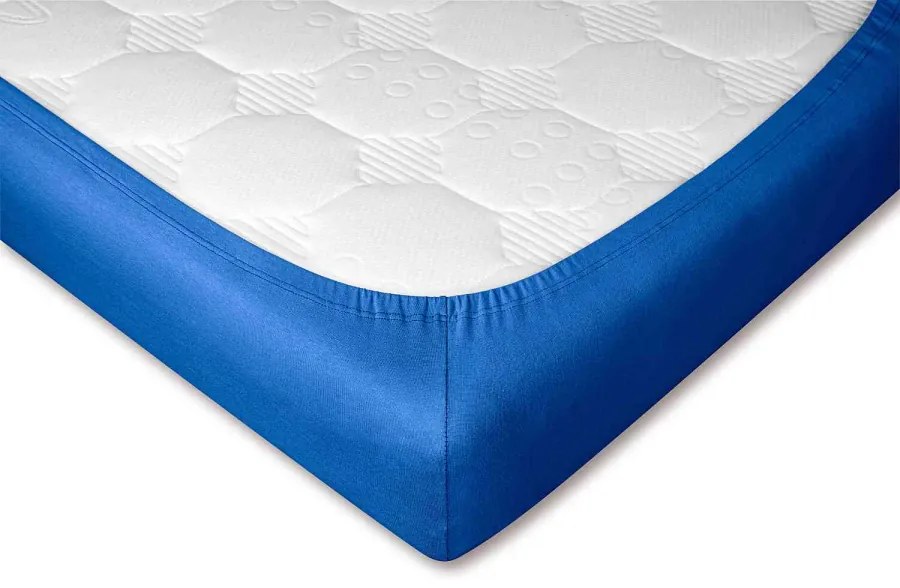 DADKA Jersey prostěradlo královská modř Rozměr 100x220x20
