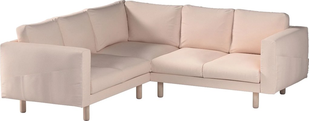 Potah na pohovku IKEA Norsborg rohová 4-místná barva růžová látka pletený vzor
