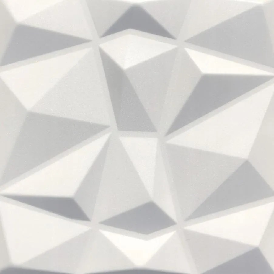 3D panel 0001, cena za kus, rozměr 50 cm x 50 cm, DIAMANT bílý, IMPOL TRADE