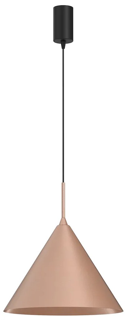 Závěsné svítidlo Capital, 1x měděné kovové stínítko, (fi 32cm), b