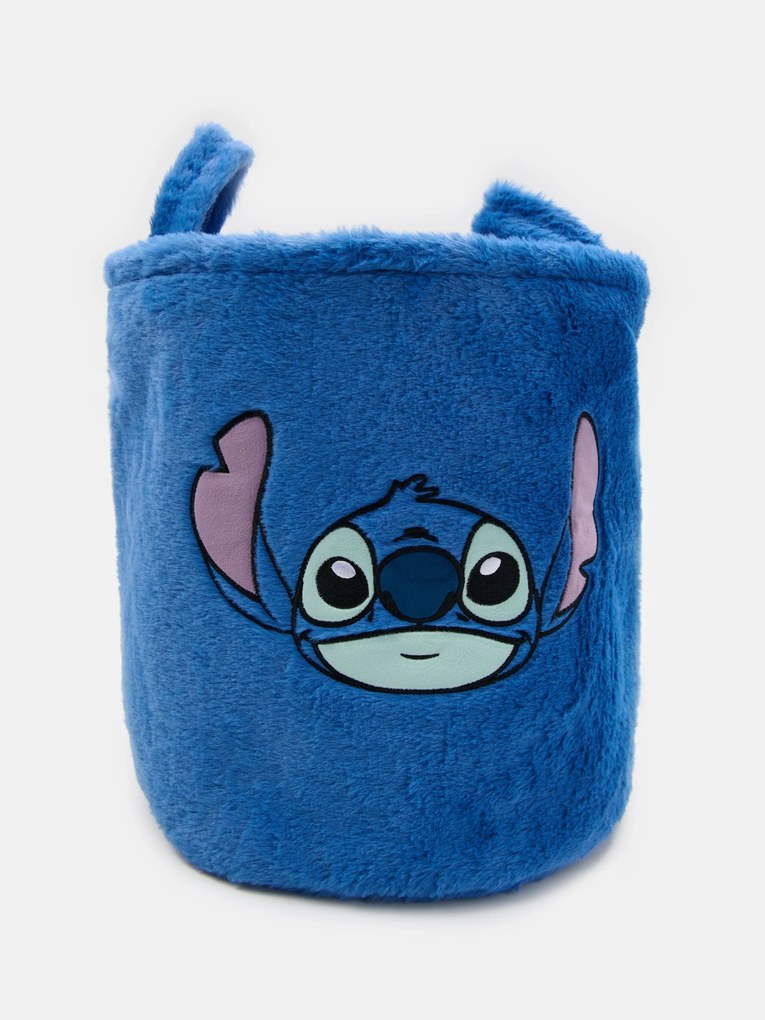 Sinsay - Plyšový úložný koš s úchyty Stitch - modrá