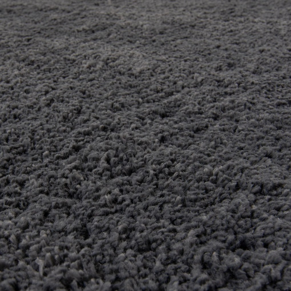 Flair Rugs, Kusový koberec Shaggy Teddy Charcoal, 200x290, šedá, ložnice