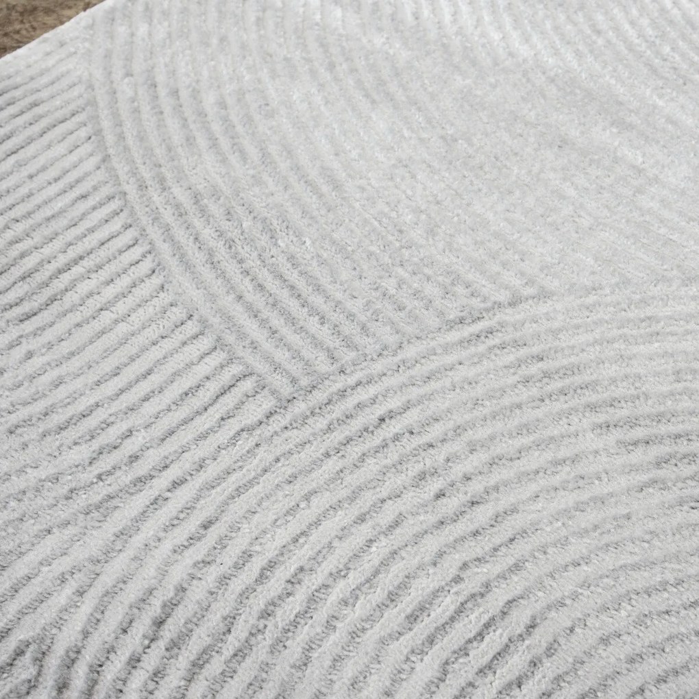 Angel Carpet, Kusový koberec Zafiro 25 Grey, 80x150, šedá, kancelář