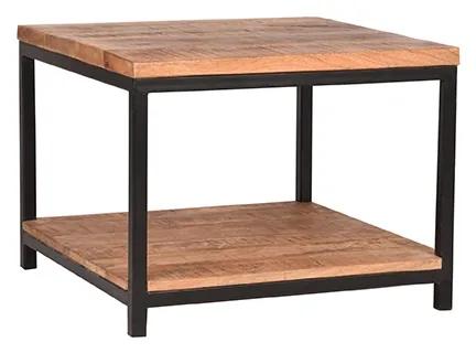 LABEL51 Přírodní mangový odkládací stolek Vint, 60x46x60 cm