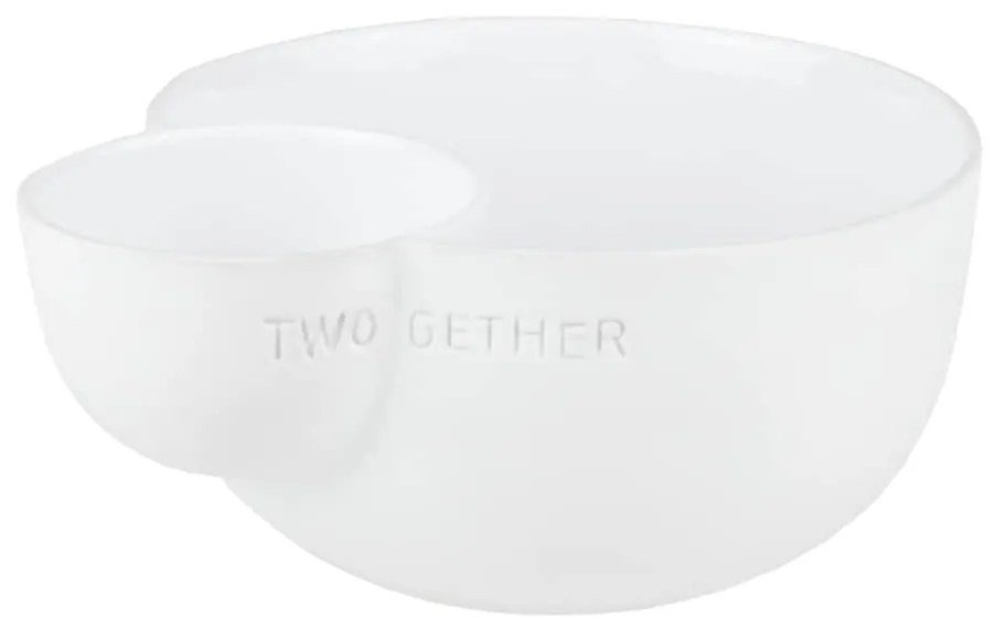 räder Porcelánová miska Two Gether, bílá barva, porcelán