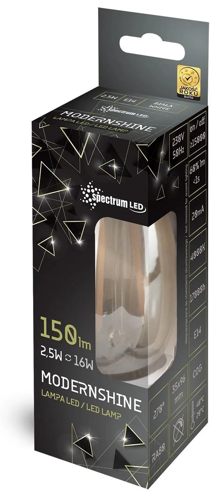 Toolight - LED žárovka E-14 230V 2,5W 14467, neutrální barva, OSW-01129