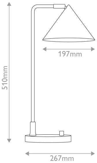 Alora Mood ALM-REMYCK-TL-BK - Stolní lampa REMYCK 1xE27/60W/230V černá