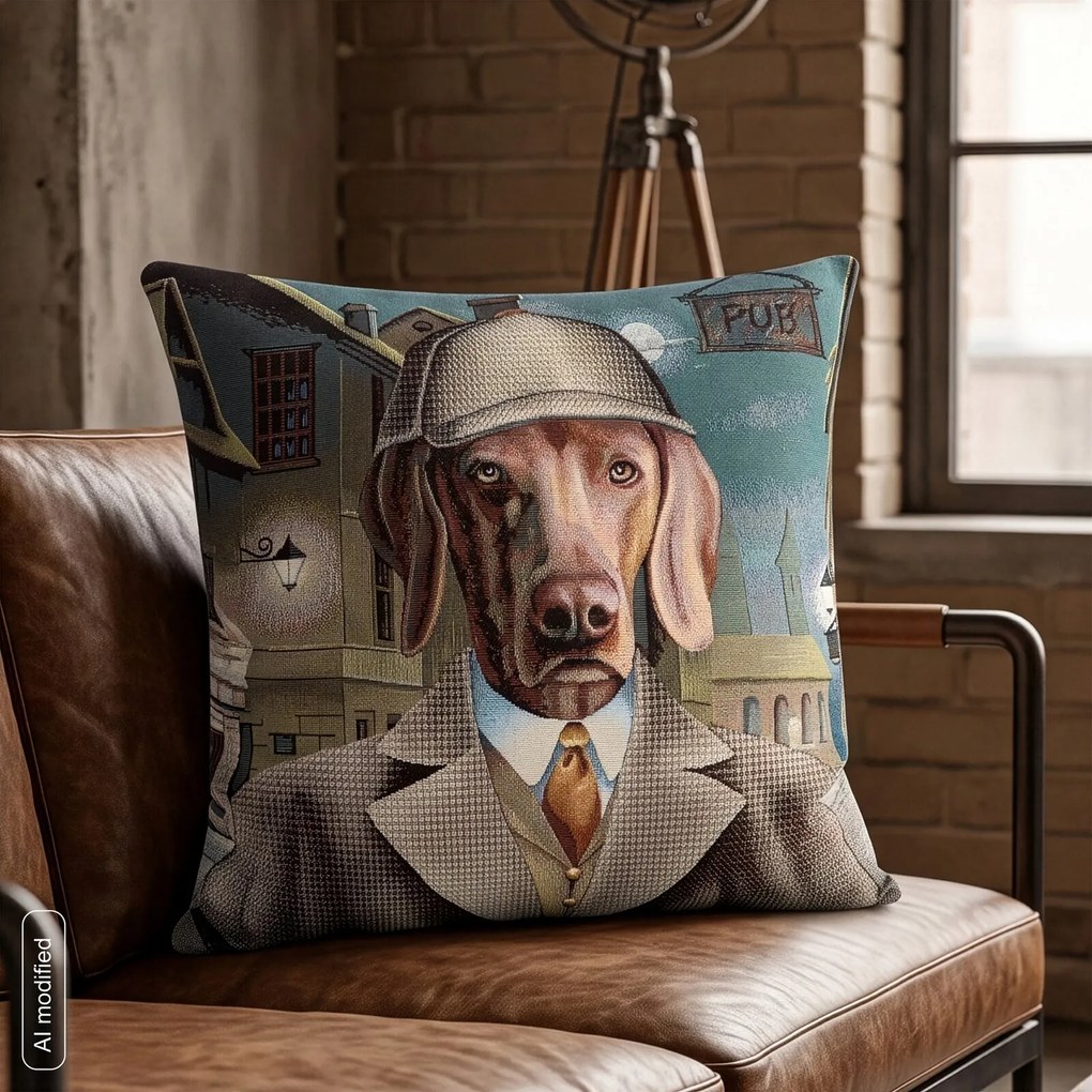 GOBELÍNOVÝ DEKORAČNÍ POVLAK NA POLŠTÁŘ ANIMAL2 45X45 CM VZOROVANÝ