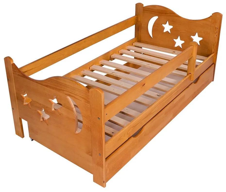 Via-nábytek Dětská postel s roštem Mája 80 x 180 Povrchová úprava postele: Moření odstín ořech