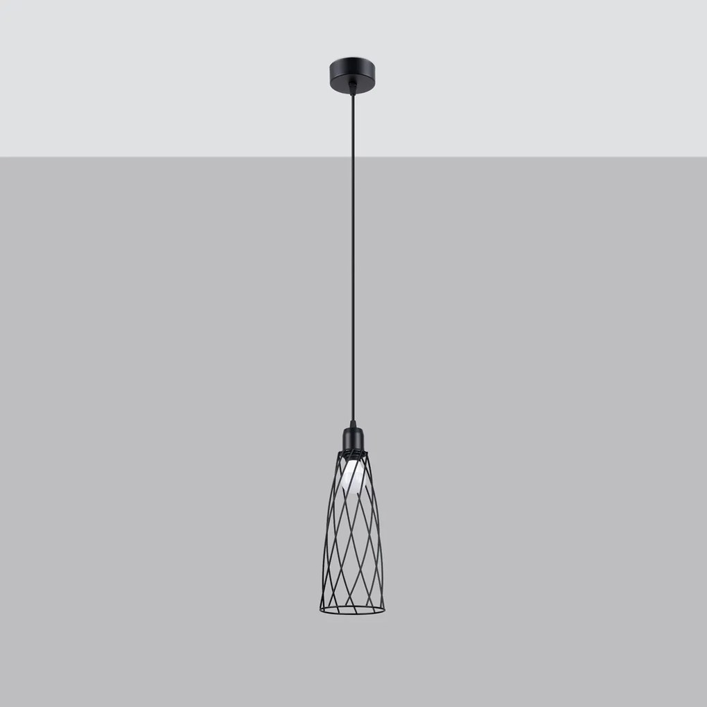 Sollux Lighting Závěsné svítidlo SUBA 1 Černá