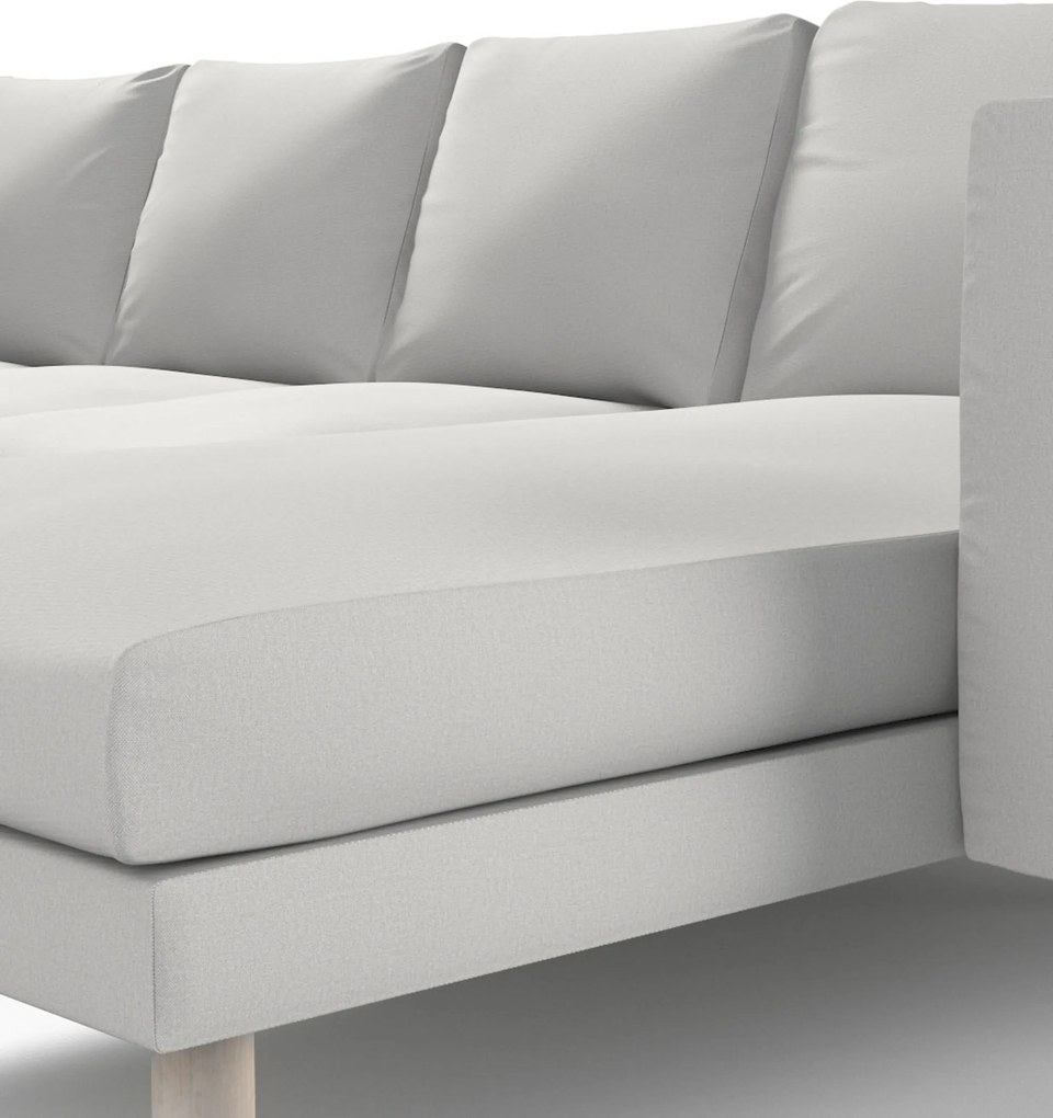 Potah na pohovku IKEA Norsborg 4-místná se šezlongem barva šedá látka pletený vzor