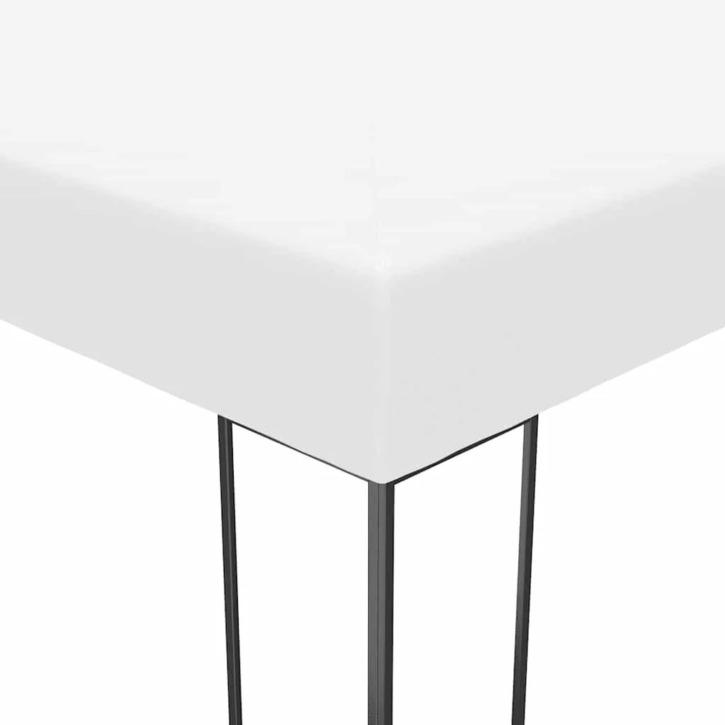 Altán se světelnými LED řetězy 4 x 3 x 2,7 m bílý 3070307