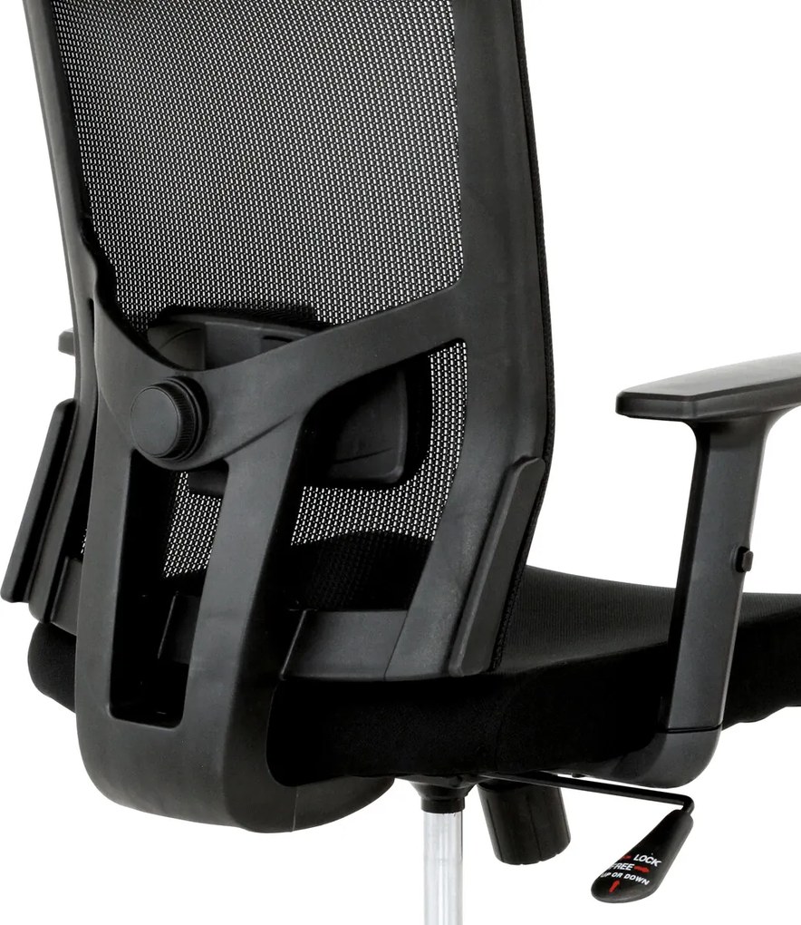 Ergonomická kancelářská židle RELORA - černá síťovina