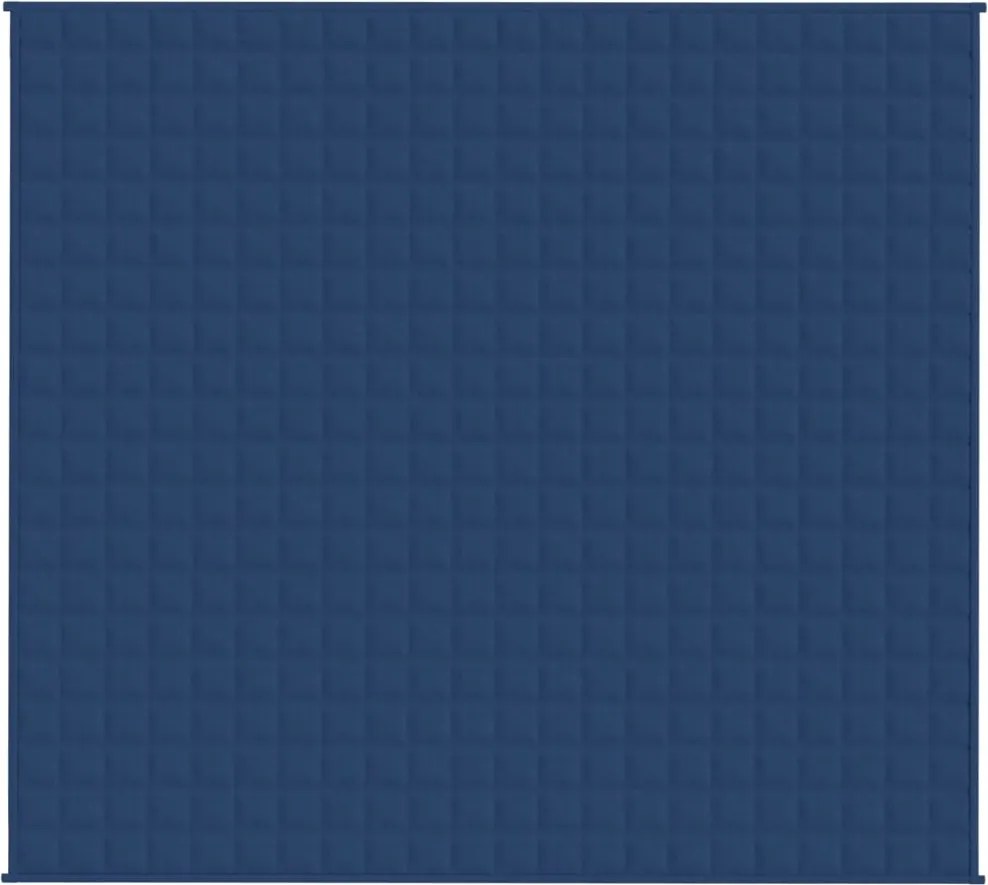 Zátěžová deka modrá 200 x 230 cm 13 kg textil 3154860