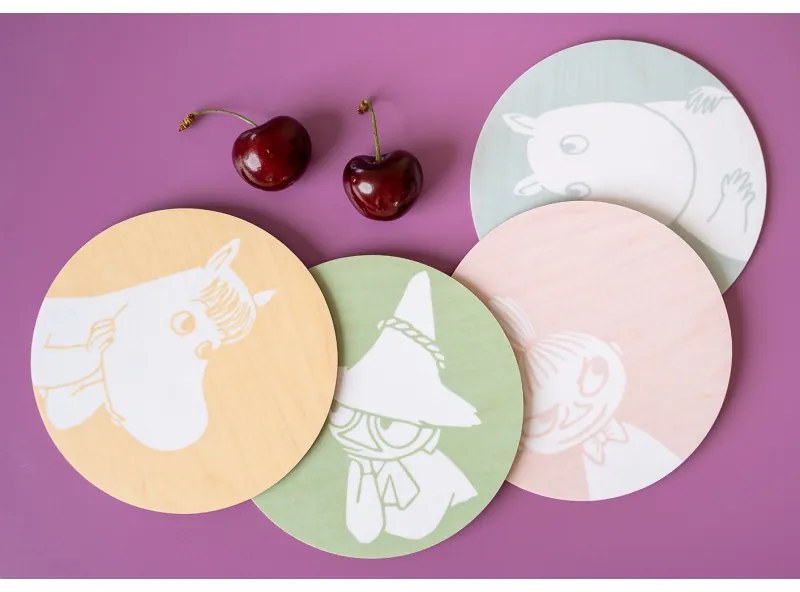 Set podtácků Moomin, 4ks