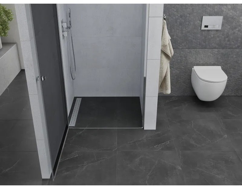 Mexen PRETORIA sprchové dveře ke sprchovému koutu 80 cm, šedé, 852-080-000-01-40