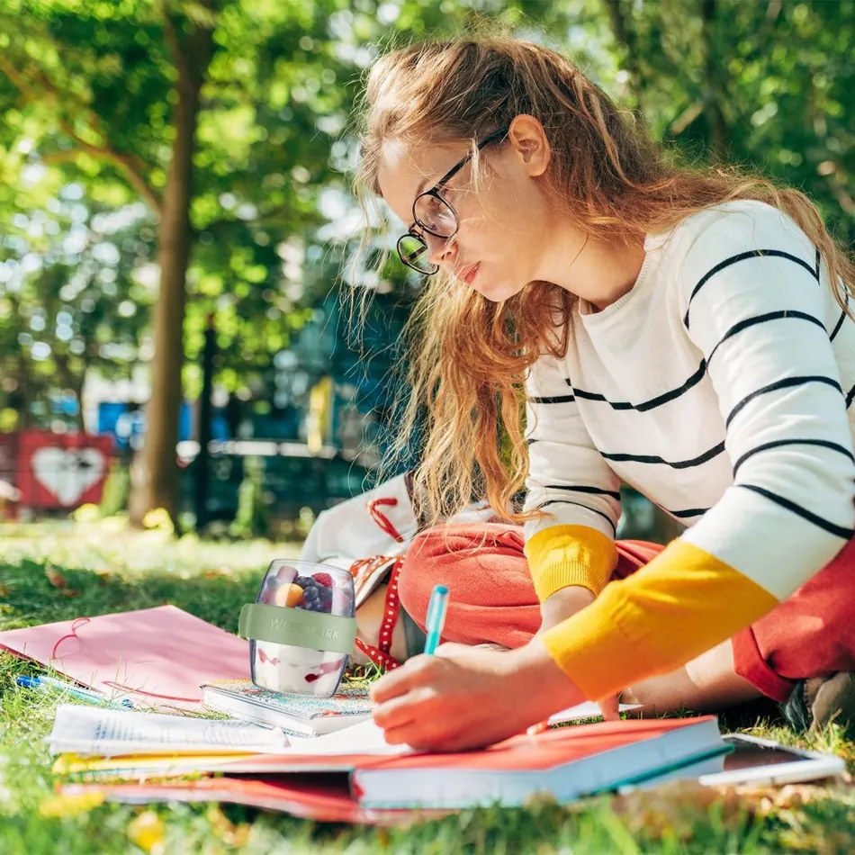 Westmark Dvoudílná dóza na svačinu MAXI, 700 ml, mátově zelená, L
