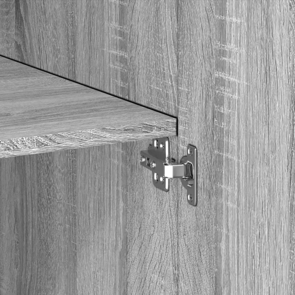 Skříň highboard šedá sonoma 80 x 42,5 x 185 cm kompozitní dřevo 3281439