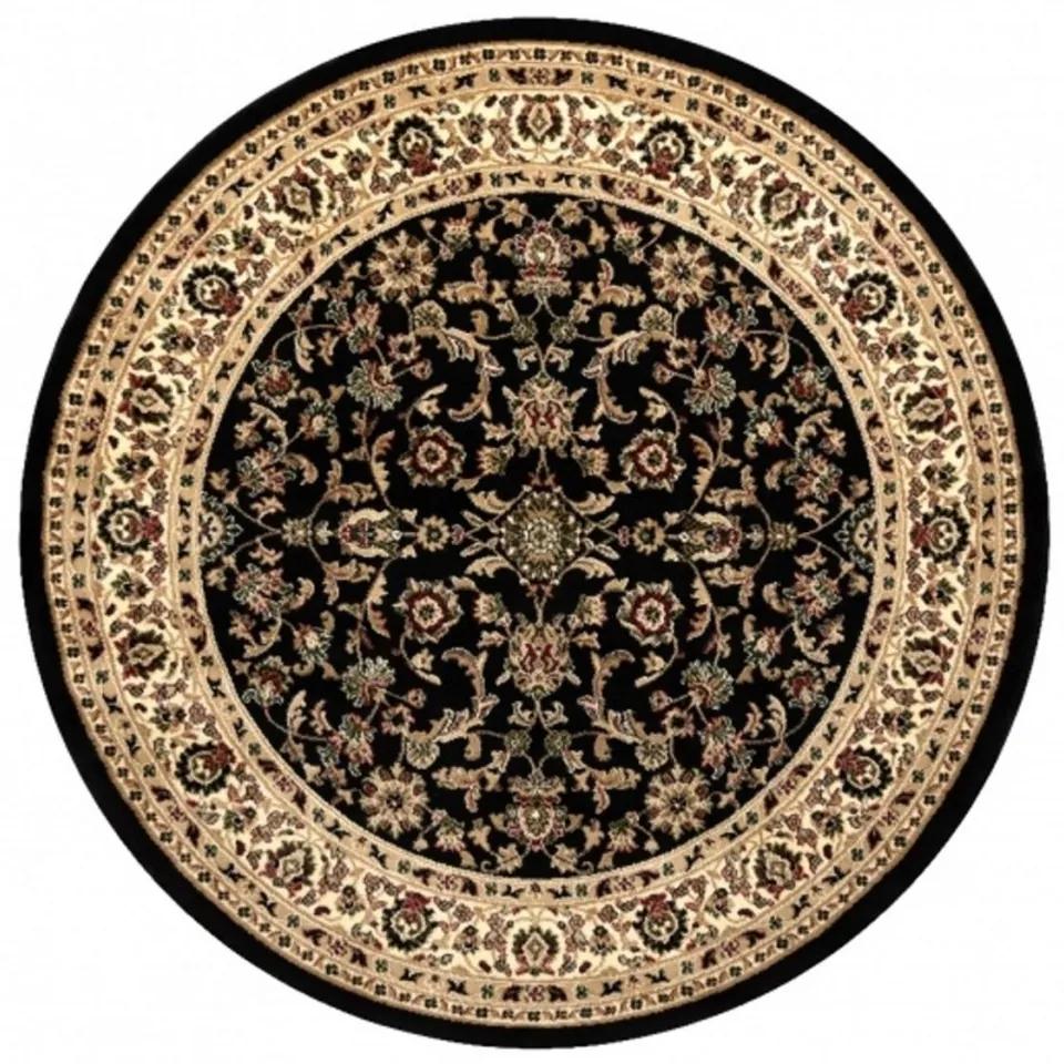 Kusový koberec Royal černý kruh 120cm