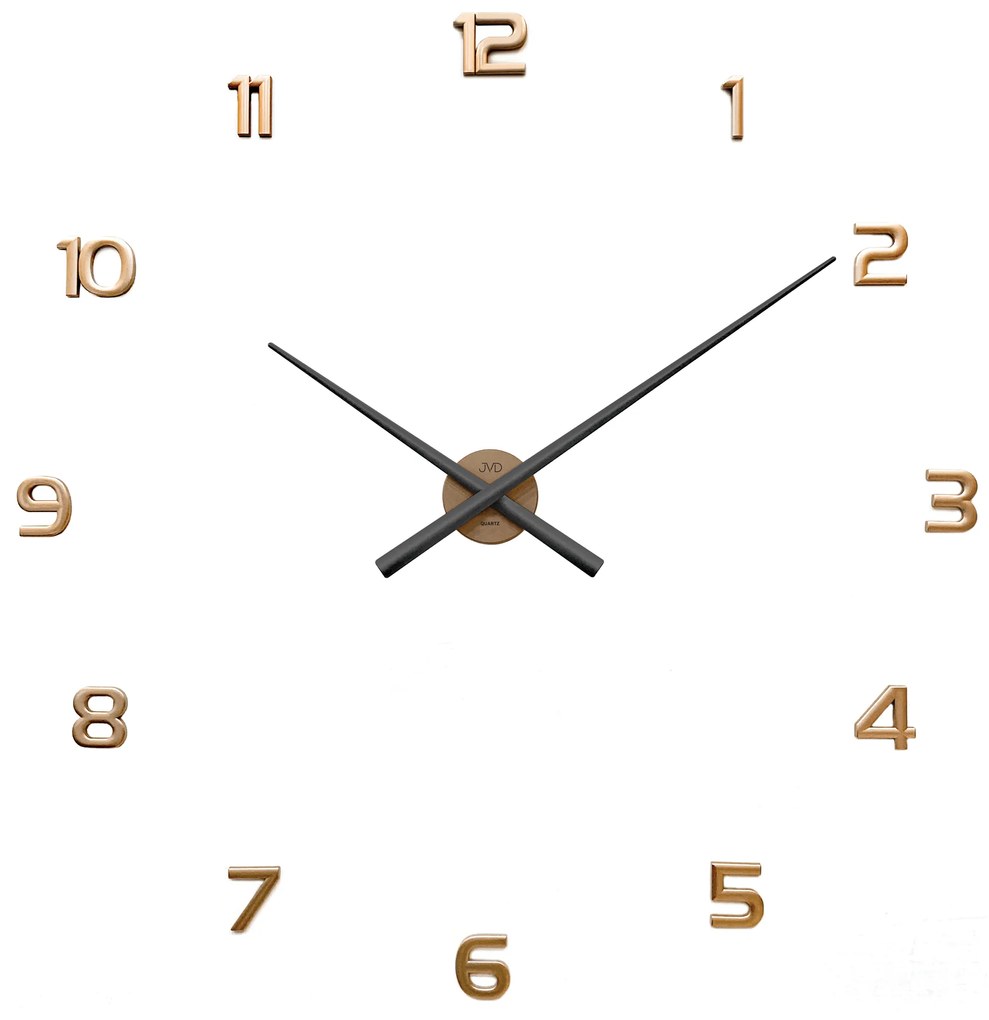 JVD Rosegold designové nástěnné nalepovací hodiny JVD HT465.3