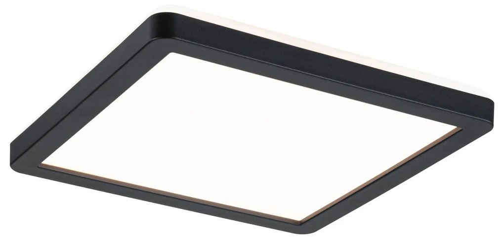 Paulmann 71000 Atria Shine, černé stropní LED svítidlo s korónou, 11,2W LED 3000K, 19x19cm