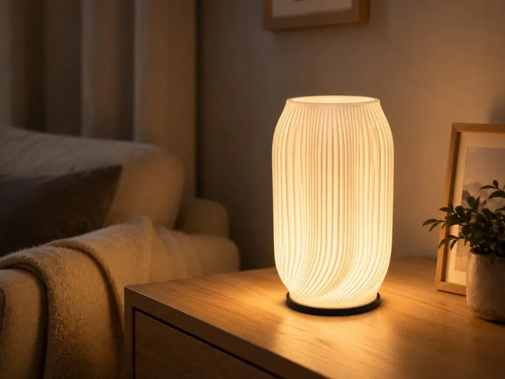Verk Group Stolní lampy s vázou na květiny, dekorativní 2 v 1, led rgb, s dálkovým ovládáním
