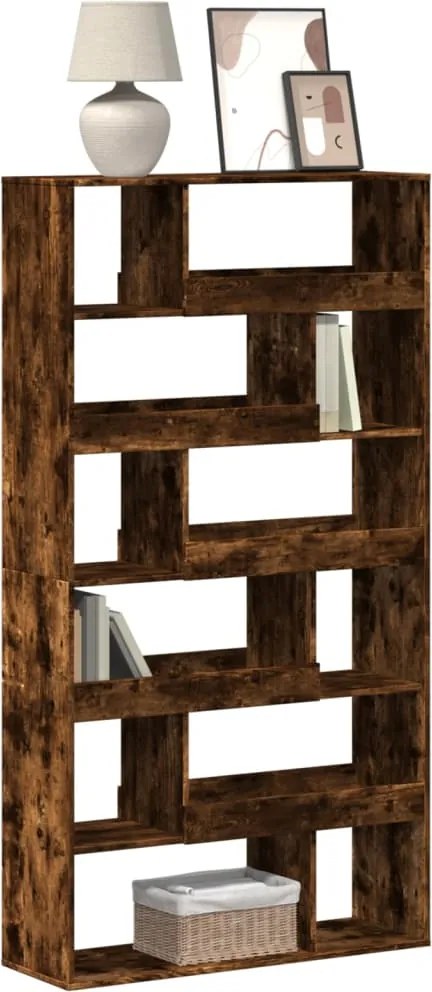 Knihovna kouřový dub 100 x 33 x 187,5 cm kompozitní dřevo 3309352