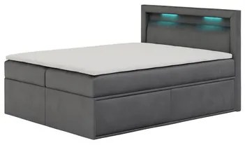Čalouněná postel PRADA rozměr 140x200 cm Tmavě modrá