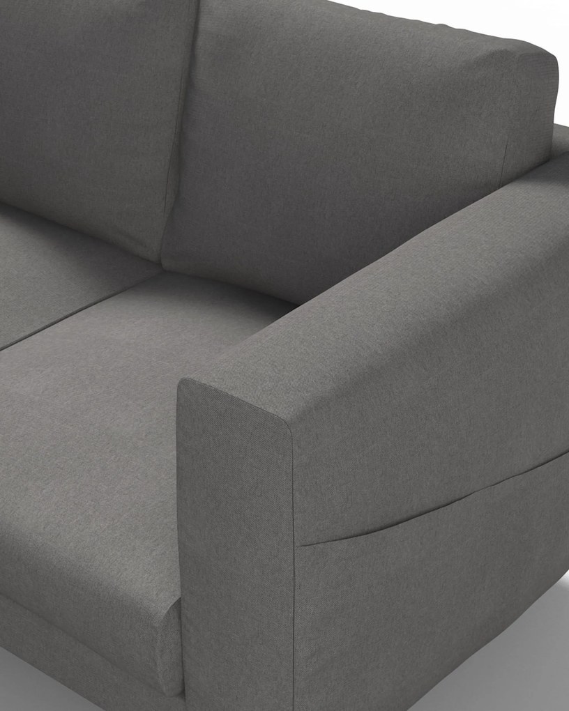 Potah na pohovku IKEA Norsborg 2-místná barva šedá látka pletený vzor
