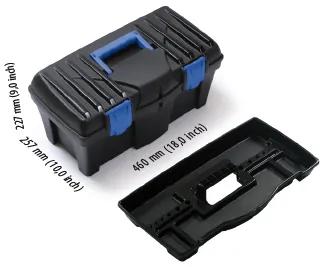 Plastový kufr, box na nářadí Caliber 46 x 25,7 x 22,7 cm