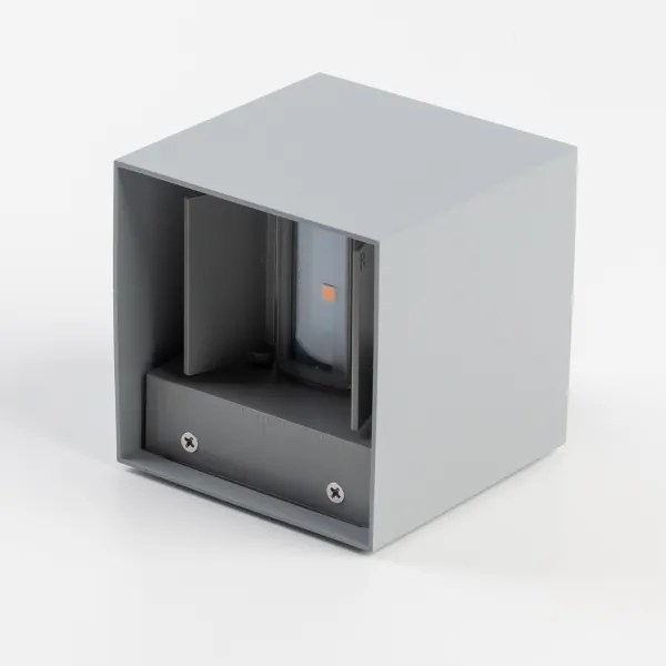 BRILAGI - LED Venkovní nástěnné svítidlo se senzorem CUBE LED/6W/230V šedá IP65
