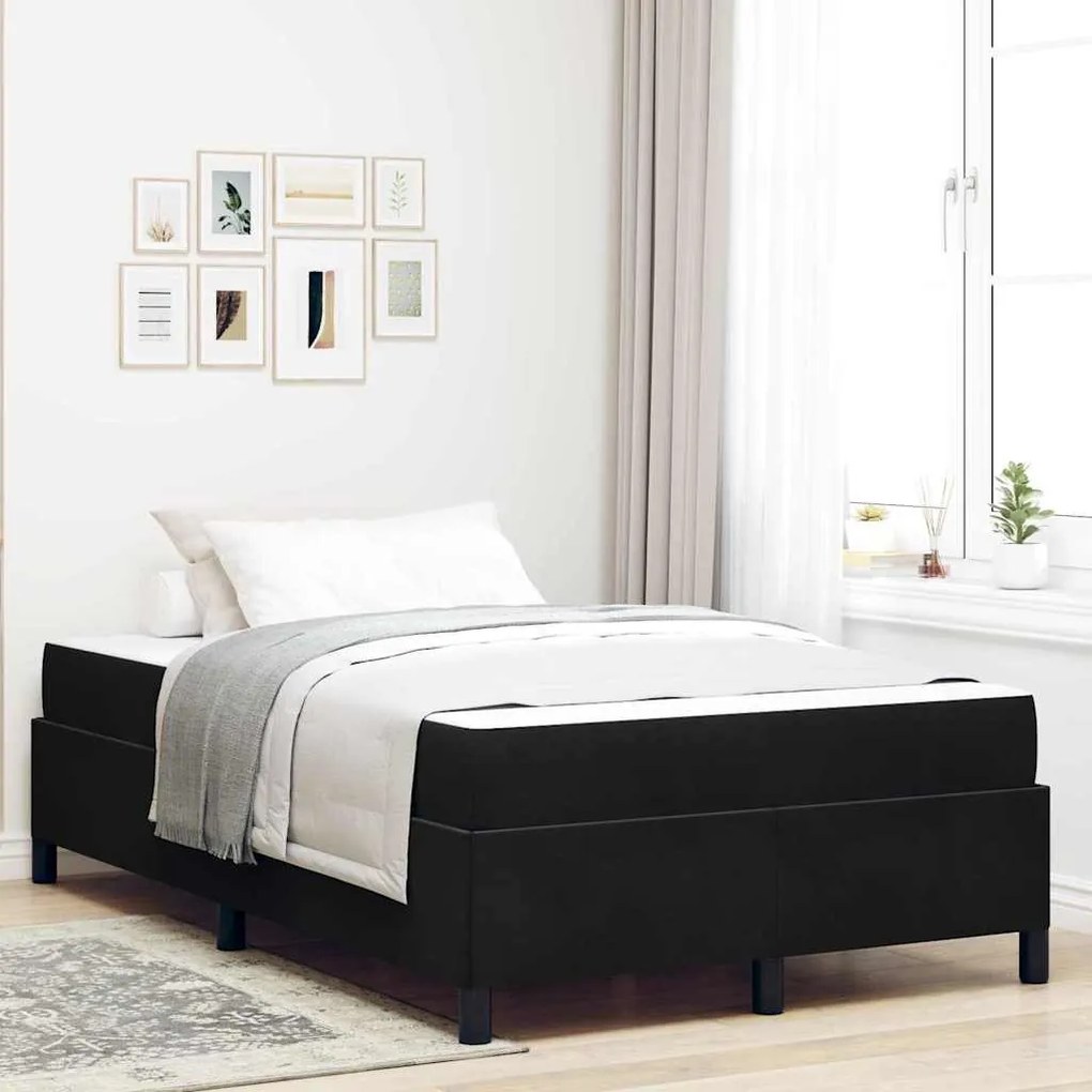 Rám postele Černá 120 x 200 cm textil 3399056