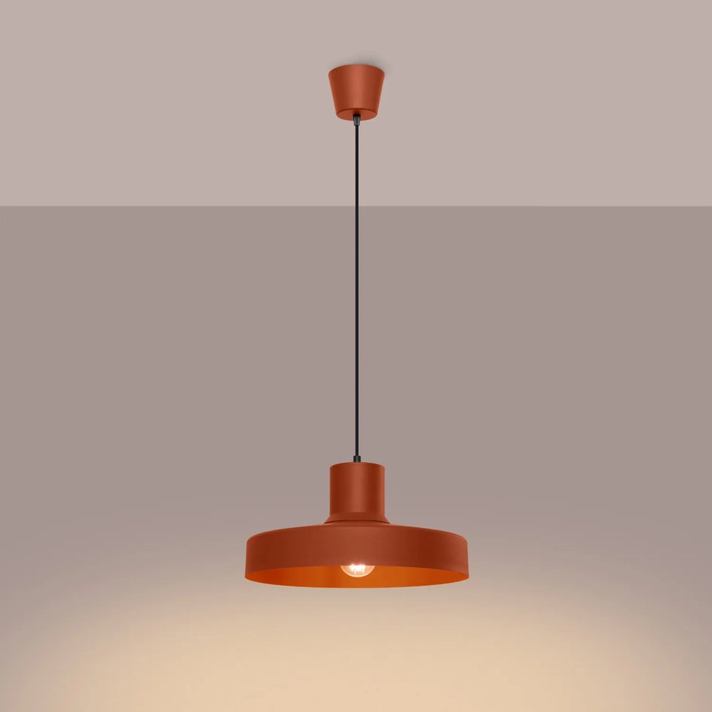 Sollux Lighting Závěsné svítidlo BILO okrově červené