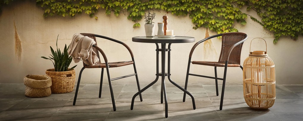 XXXLutz SADA NA BALKON 3dílné, Gardenson - Online Only zahradní nábytek - 001713001101