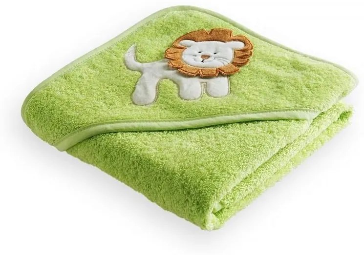 Dětský ručník LILI 75x75 cm zelený - Lvíček