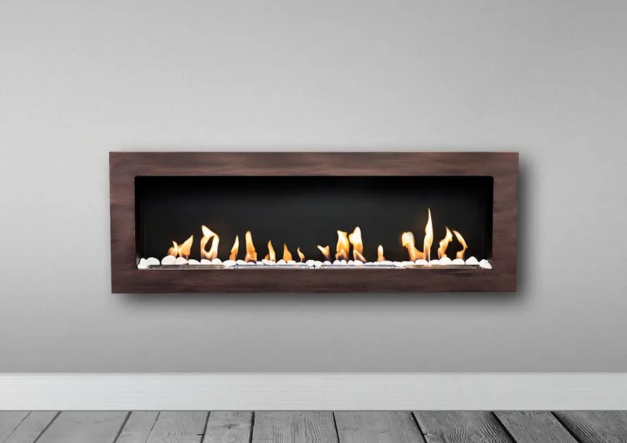 BIO FLAME biokrb Easy L Open Patina Hnědá 115x40 cm
