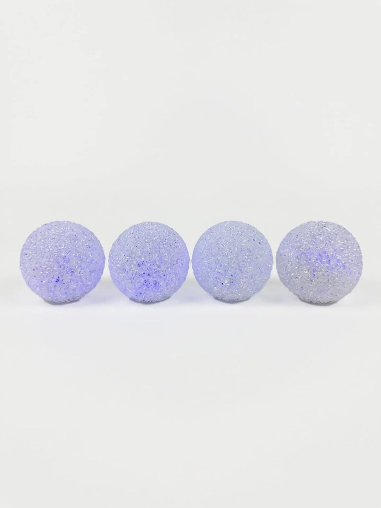 Sinsay - Sada kulatých stolních LED lamp RGB 4 pack - bílá