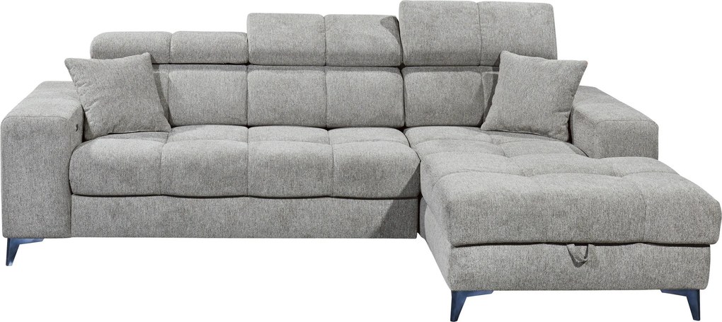 XXXLutz ROHOVÁ SEDAČKA, textil, světle šedá MID.YOU - Sedací soupravy - 002220047405