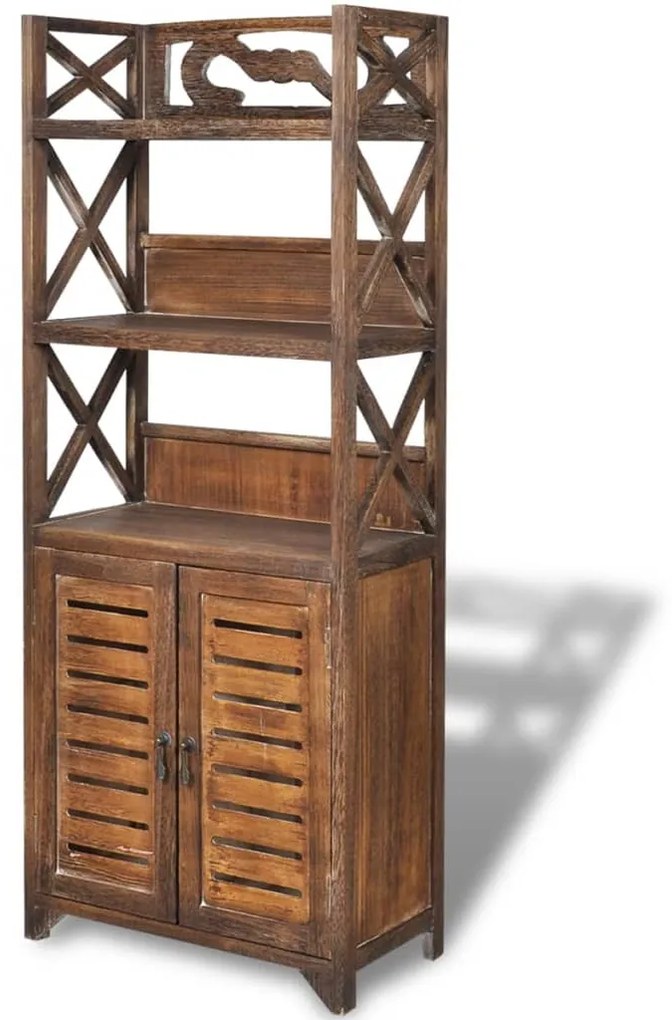 vidaXL 242690 Marketos Bathroom Cabinet ''Albuquerque'' Wood Brown 46x24x117,5 cm