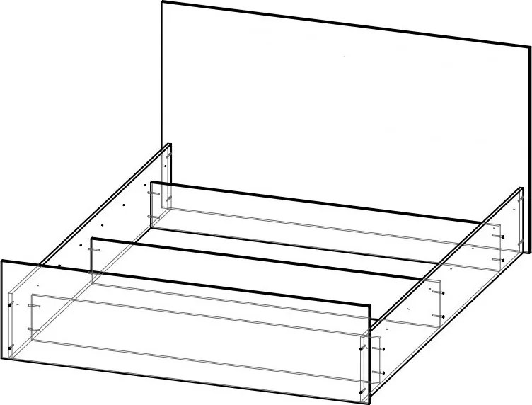 Casarredo - Komfort nábytek Postel LAVRAS 160x200 cm sonoma