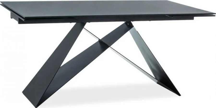 Casarredo Jídelní stůl rozkládací WESTIN II černý kámen/černý mat