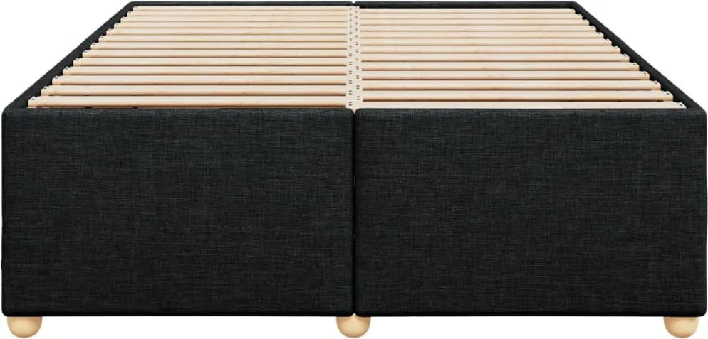 Rám postele bez matrace černý 140 x 200 cm textil 3284738
